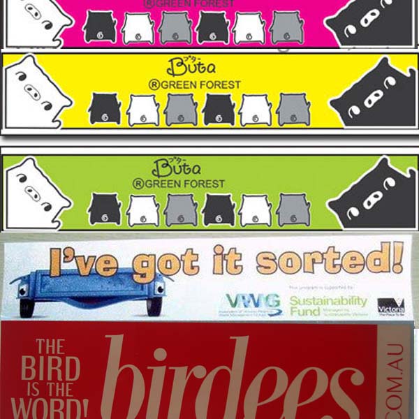 Auto Bumper Sticker, Advertising Label - Promotional Items