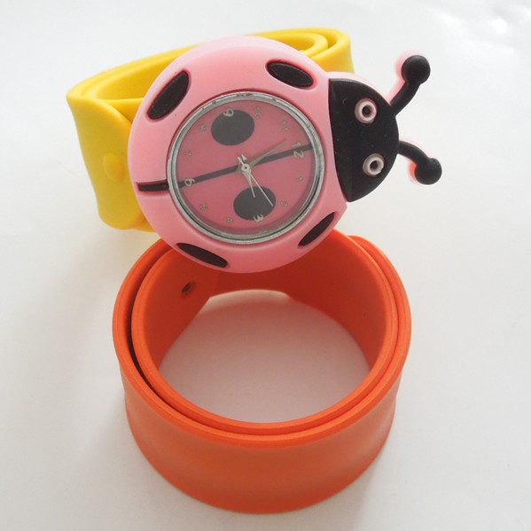 Silicone Slap Watch With Beetle Design - Promotional Giveaways