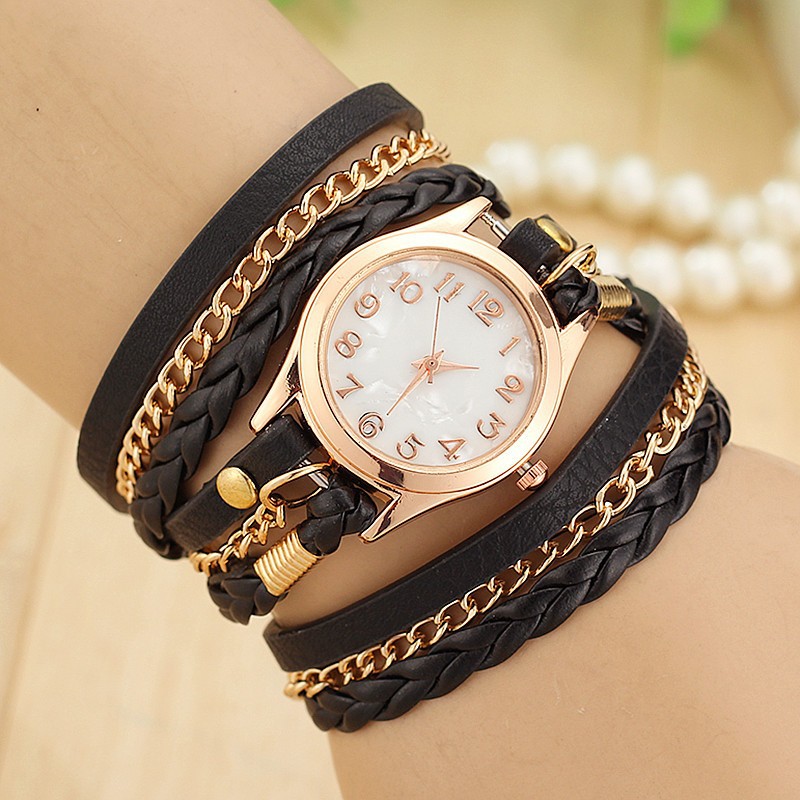 Women's Leather Wrap Around Watch - Promotional Items