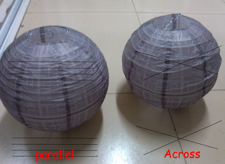 Custom Imprinted Lanterns, Death Star Paper Lantern - Personalized Gifts